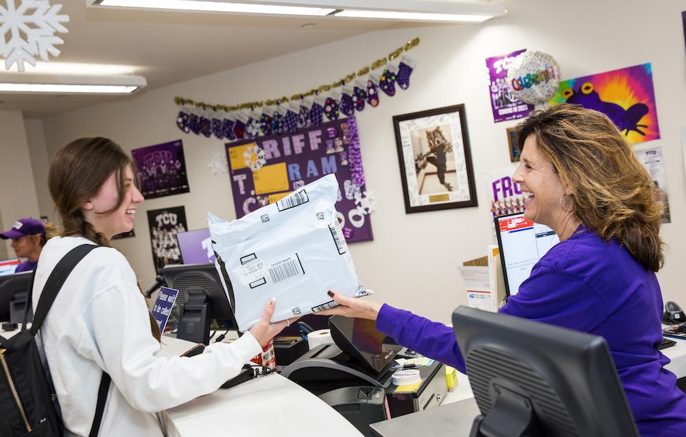 TCU Post Office Offers Service, Advice for Holiday Mailing