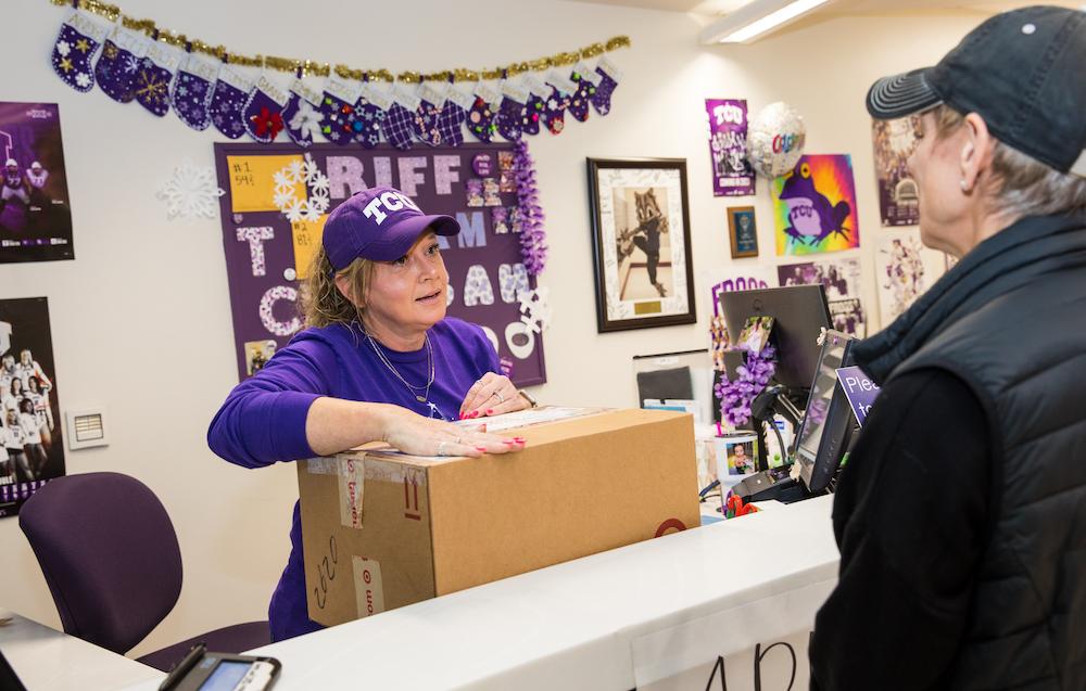 TCU Post Office is Wrapped and Ready