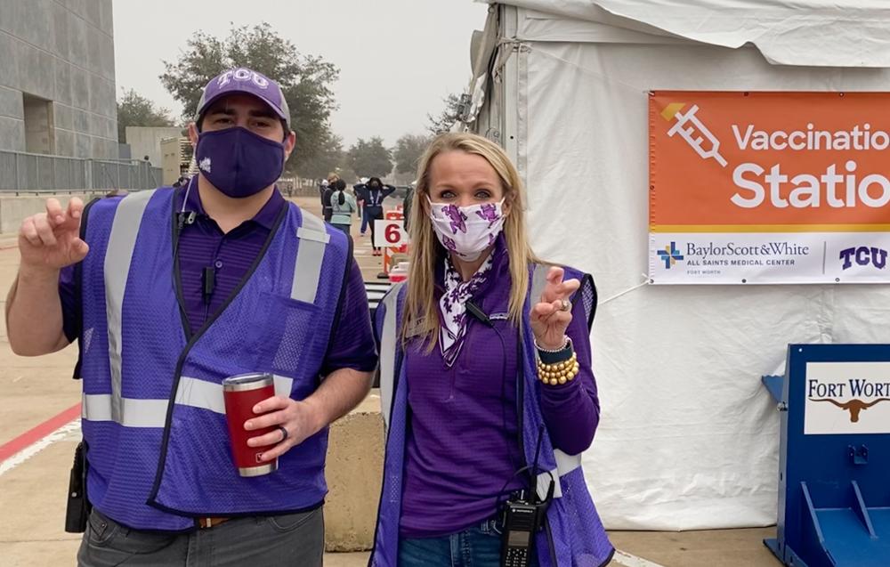 Opening Day at TCU/BSWH Community Vaccine Site Administers 1,000+ COVID ...